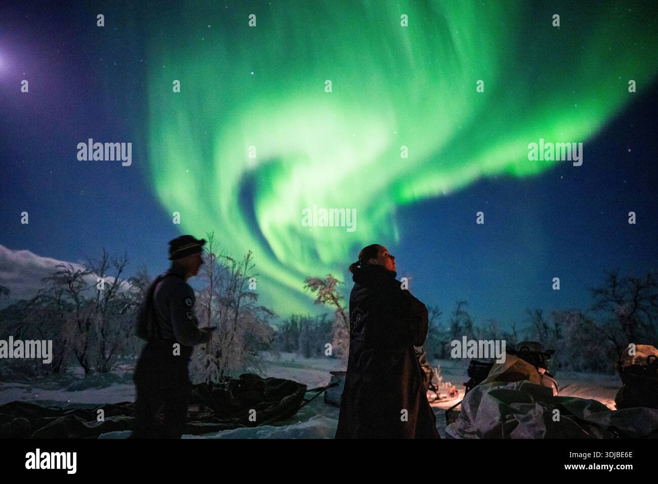 Sammolasbeaska 20260125. Princess Ingrid Alexandra watches the northern ...