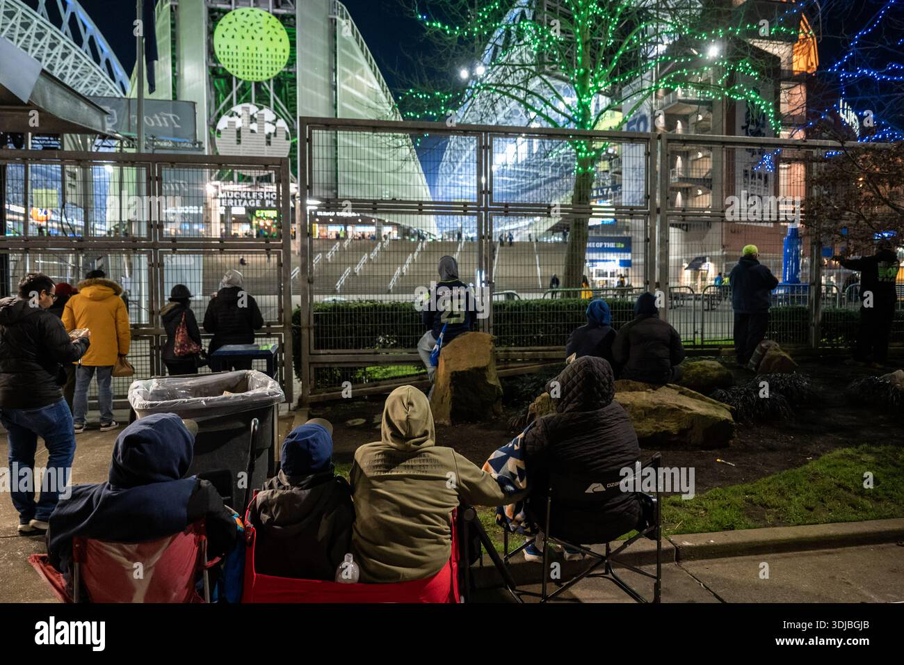 Seattle, USA. 25th Jan 2026. Die hard fans without tickets outside ...