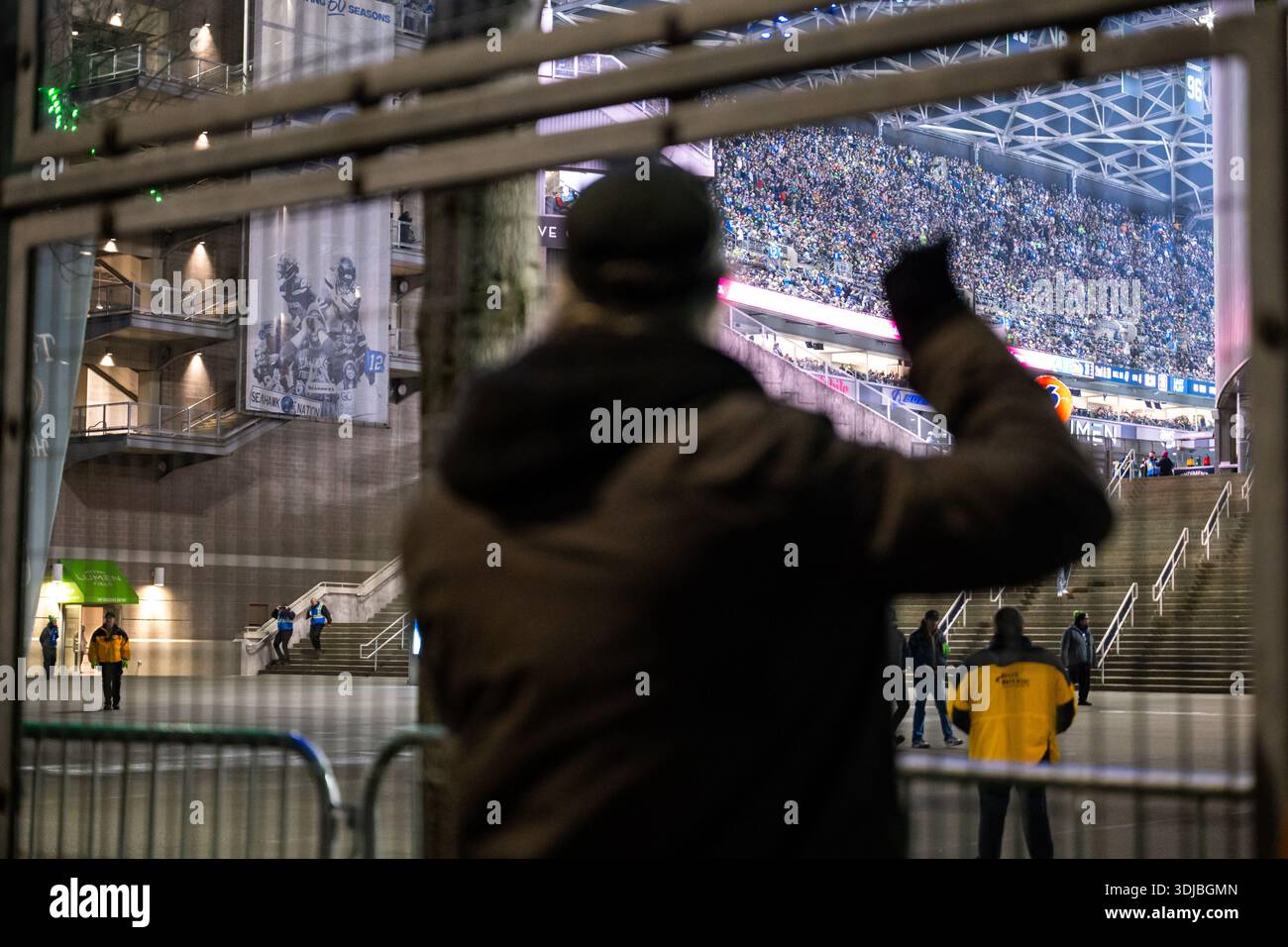 Seattle, USA. 25th Jan 2026. Die hard fans without tickets outside ...