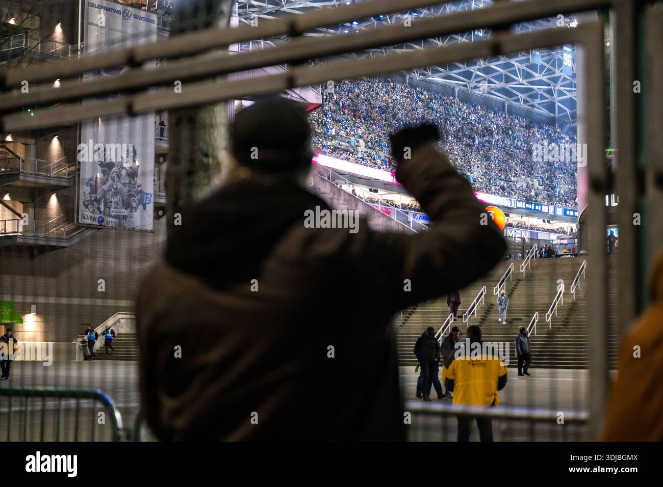 Seattle, USA. 25th Jan 2026. Die hard fans without tickets outside ...