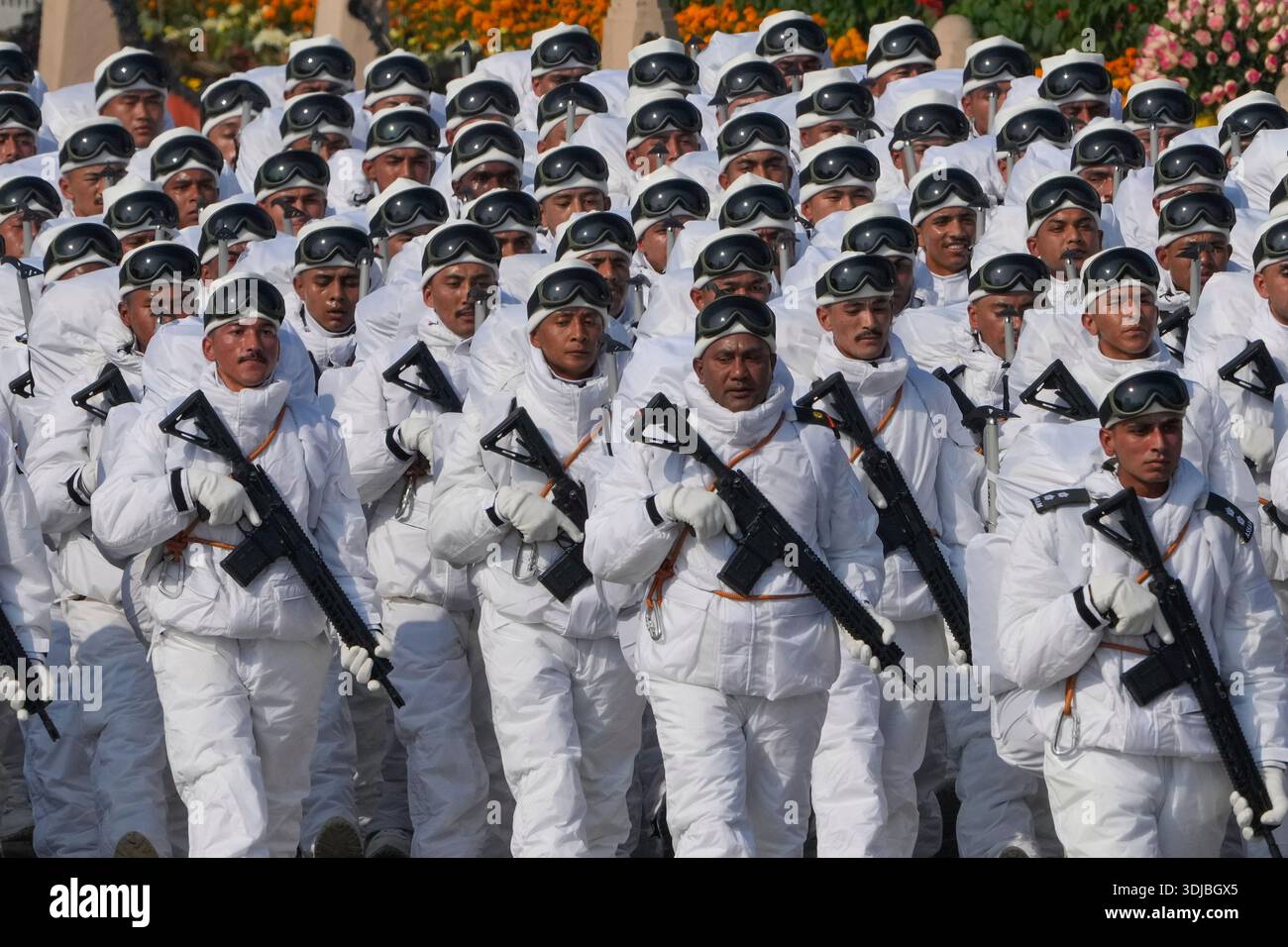 Members of India's Ladakh Scouts Regiment march during Republic Day ...