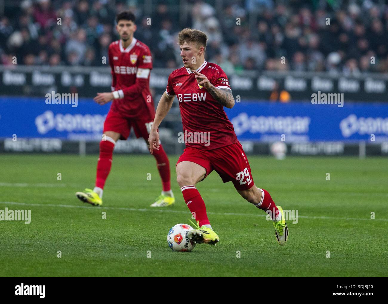 Moenchengladbach, Borussia Park, 25.01.2026: Finn Jeltsch of Stuttgart ...
