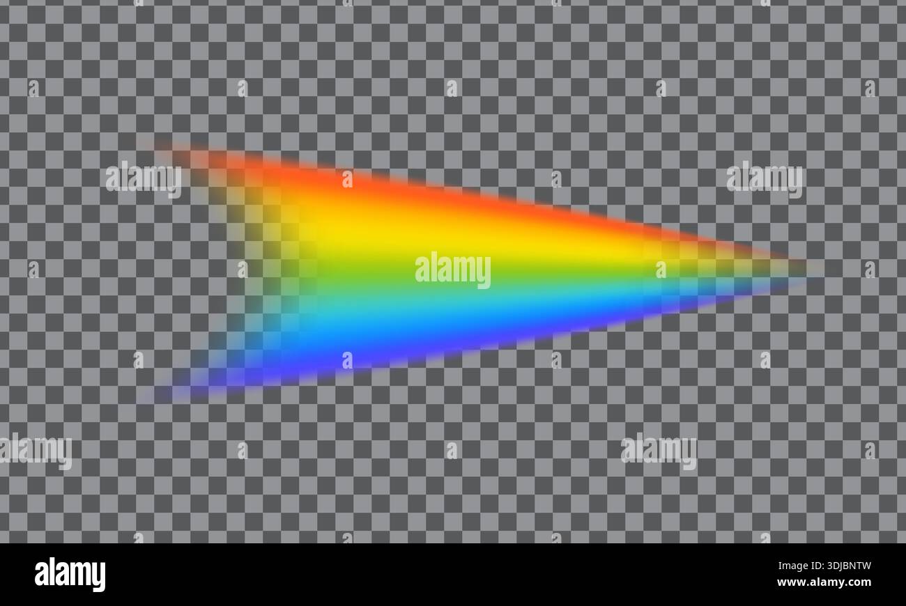 Realistic rainbow shape isolated on transparent background Stock Vector ...