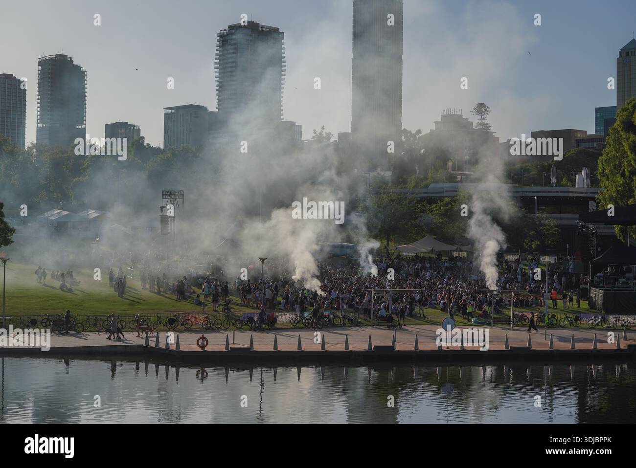 Adelaide Australia 26 January 2026. Aboriginal Smoking Ceremony on ...