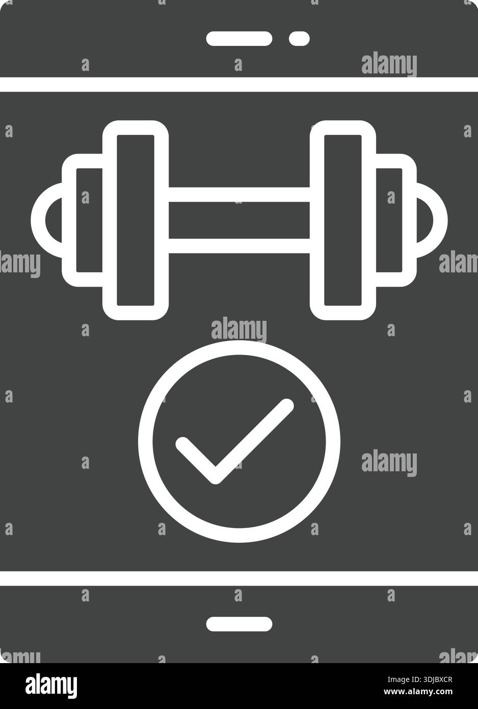 Training App icon. Suitable for mobile apps, web apps and print media ...