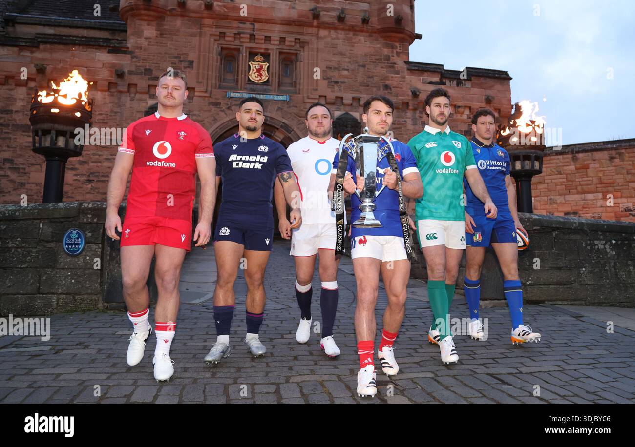 The captains walk out during the launch event for the Guinness Men's ...