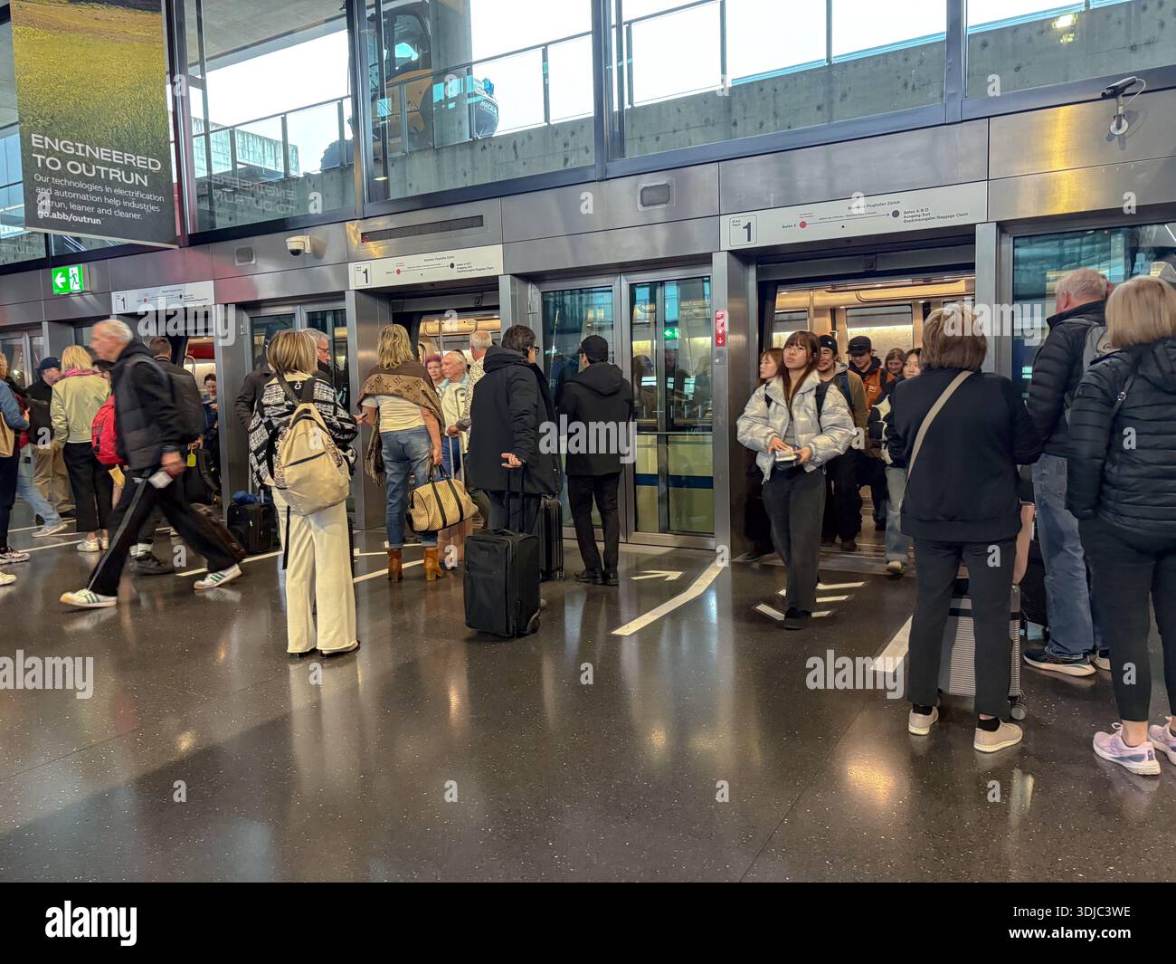 Zurich airport shuttle train hi-res stock photography and images - Alamy