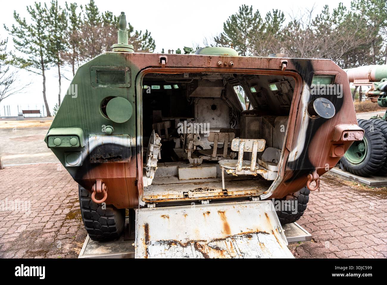 Armaments on display at Tongil Unification Park near Gangneung in South ...