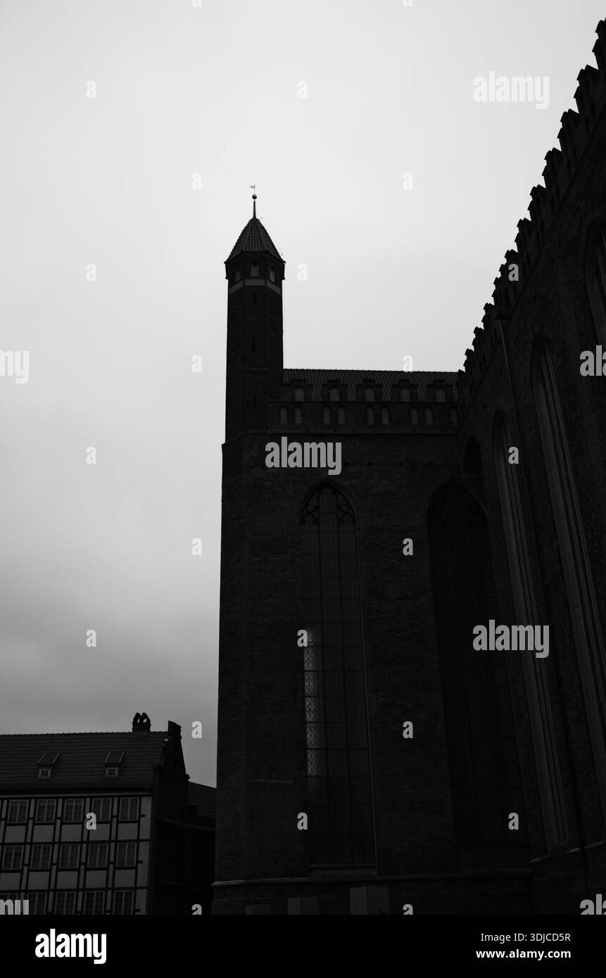 Old traditional buildings in poland Black and White Stock Photos ...