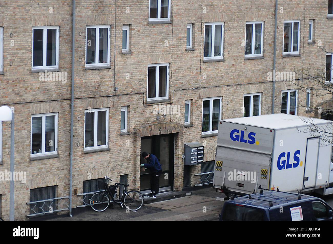 Copenhagen/ Denmark/09 JANUARY 2025/GLS delivery van in action and gls ...