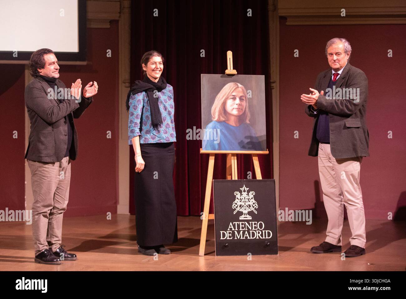 The author of the portrait of Carmen Martín Gaite, Lucie Geffre, a ...
