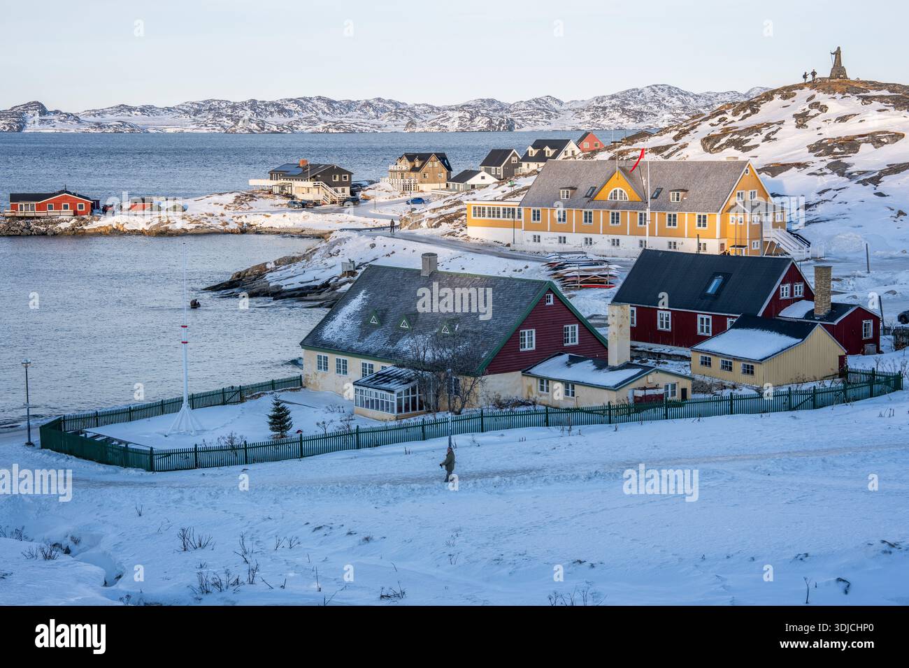 Nuuk, Greenland 20260125. Hans Egede's House in Greenland's capital ...