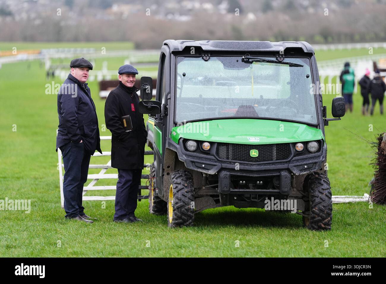 Trainer Gordon Elliott (left) during Festival Trials Day at Cheltenham ...