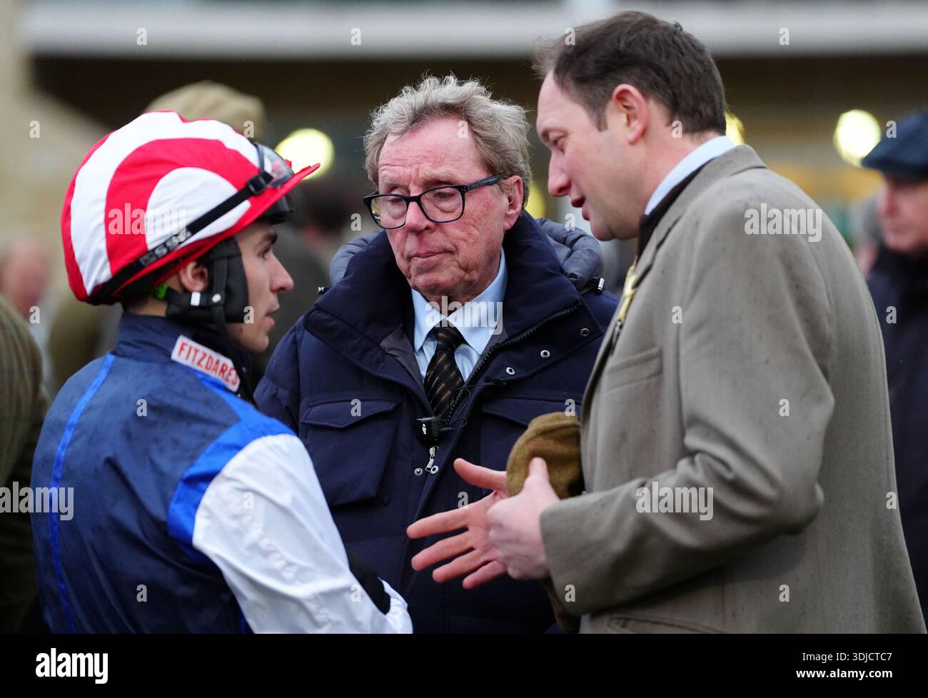 Ben Jones, Harry Redknapp and trainer Ben Pauling ahead of the AIS ...