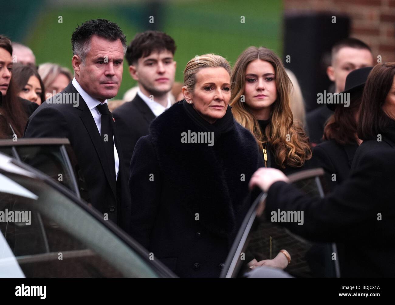 Gabby Logan and Kenny Logan with daughter Lois Maya Logan (centre right ...