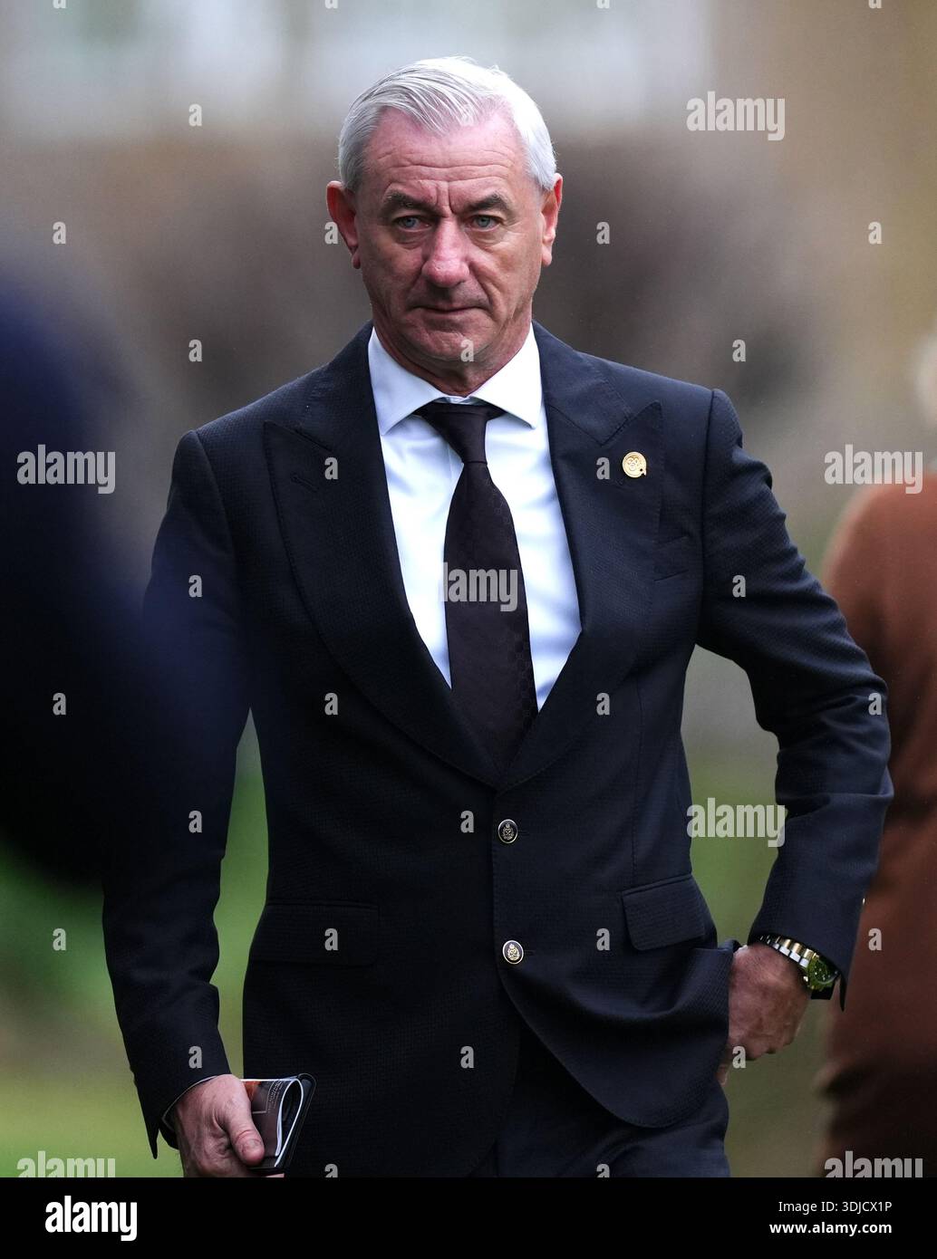 Ian Rush following the funeral service for Terry Yorath at the ...