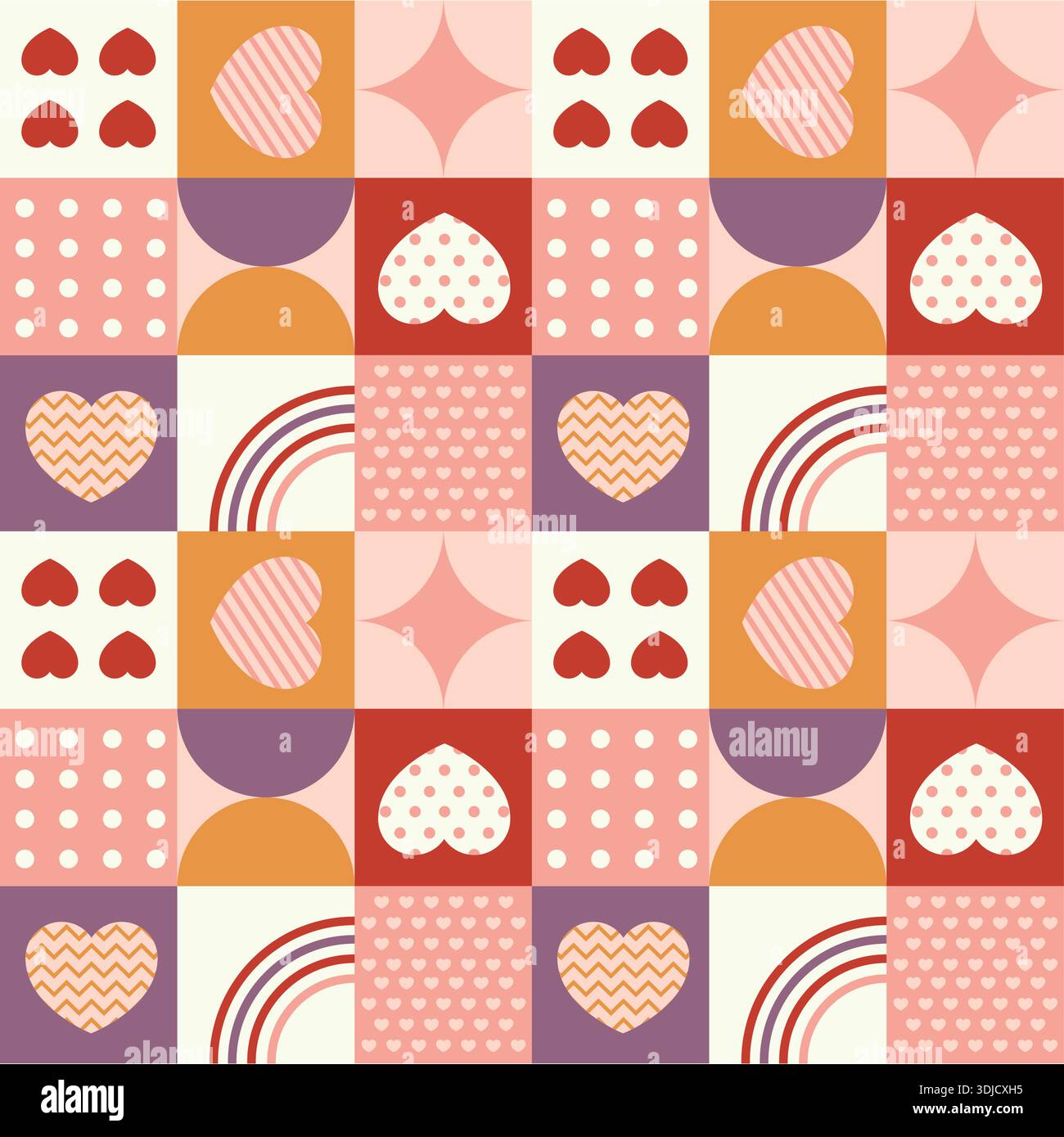Hearts design elements valentines Stock Vector Images - Alamy