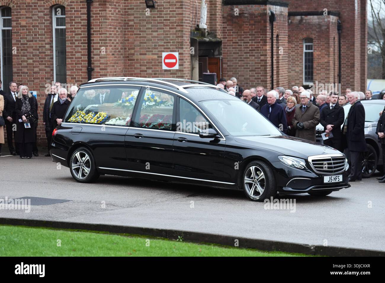 during the funeral service for Terry Yorath at the Immaculate Heart of ...