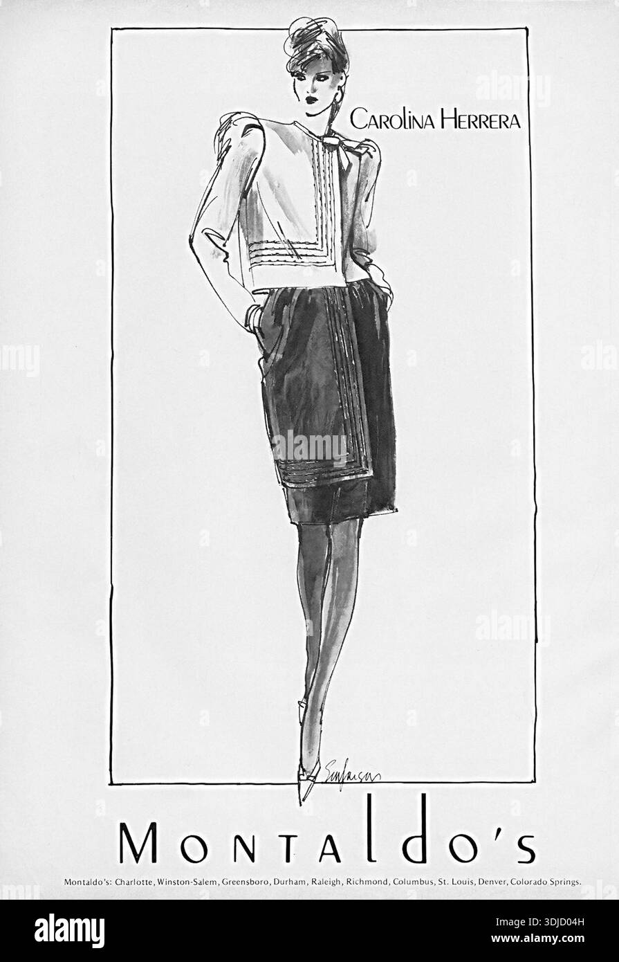 Carolina herrera advertising poster hi-res stock photography and images ...