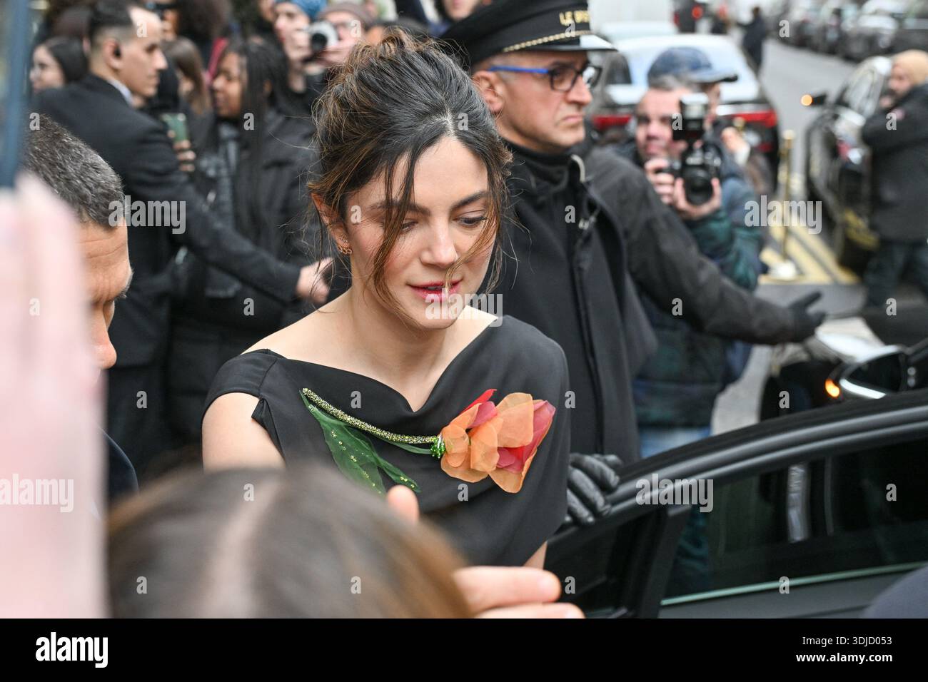 Monica Barbaro seen out of hotel during Paris Fashion Week Haute ...