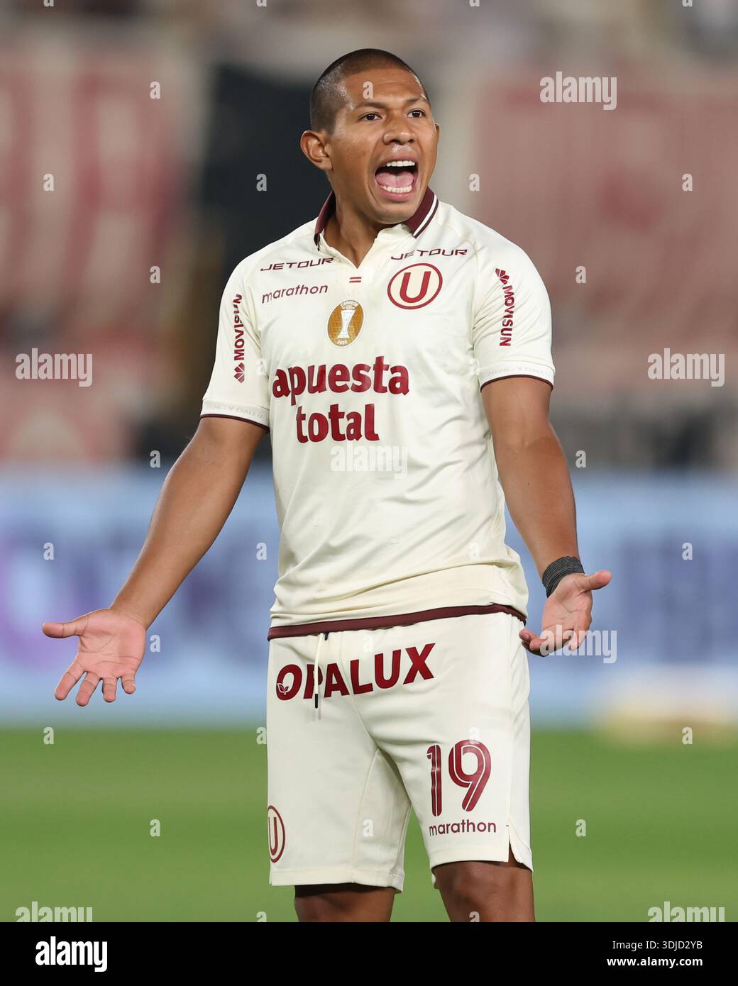 Lima, Peru. 25th Jan, 2026. Edison Flores of Universitario de Deportes ...