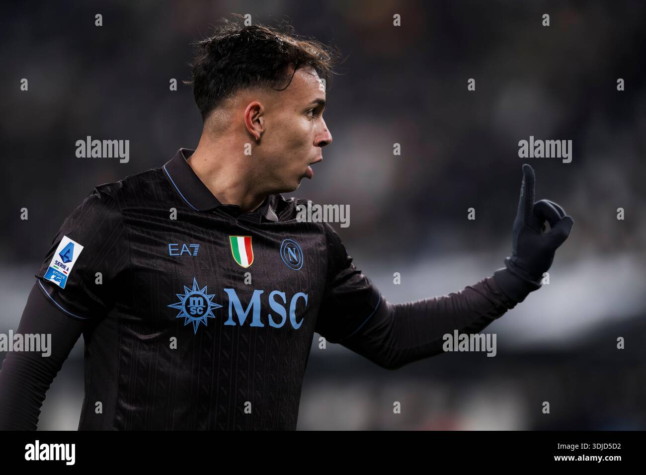 Giovane of SSC Napoli gestures during the Serie A football match ...