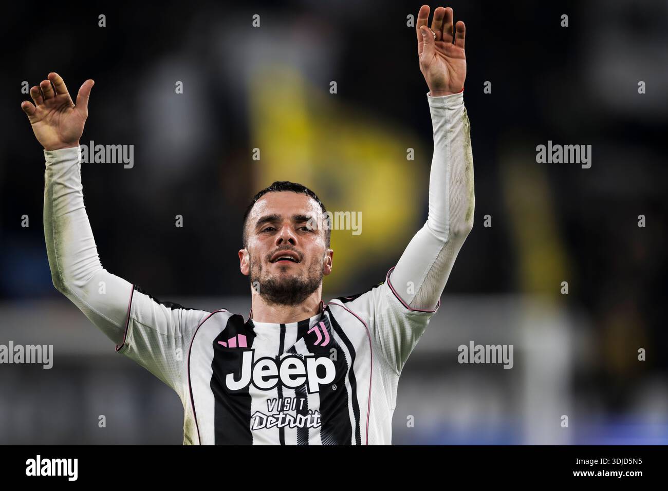 Filip Kostic of Juventus FC celebrates at the end of the Serie A ...