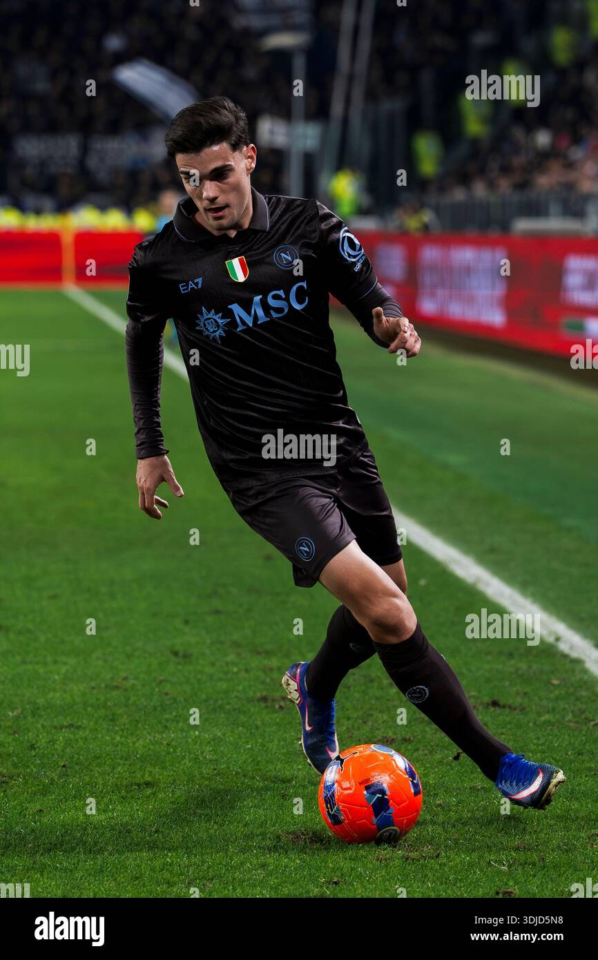 Miguel Gutierrez of SSC Napoli in action during the Serie A football ...