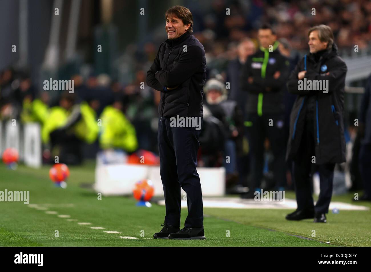 Antonio Conte, head coach of Ssc Napoli looks on during the Serie A ...