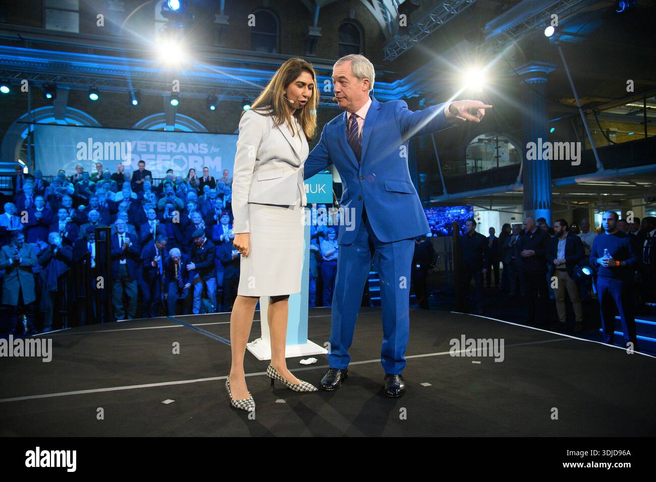 London, UK. 26 Jan 2026. Suella Braverman and Nigel Farage - Reform UK ...