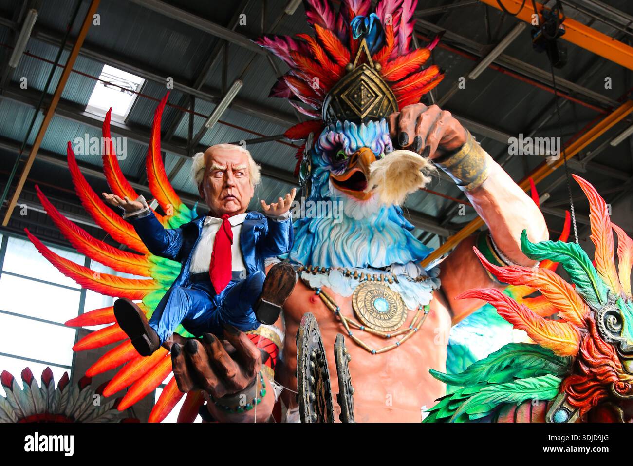 Detail of the Donald Trump carnival float Stock Photo - Alamy