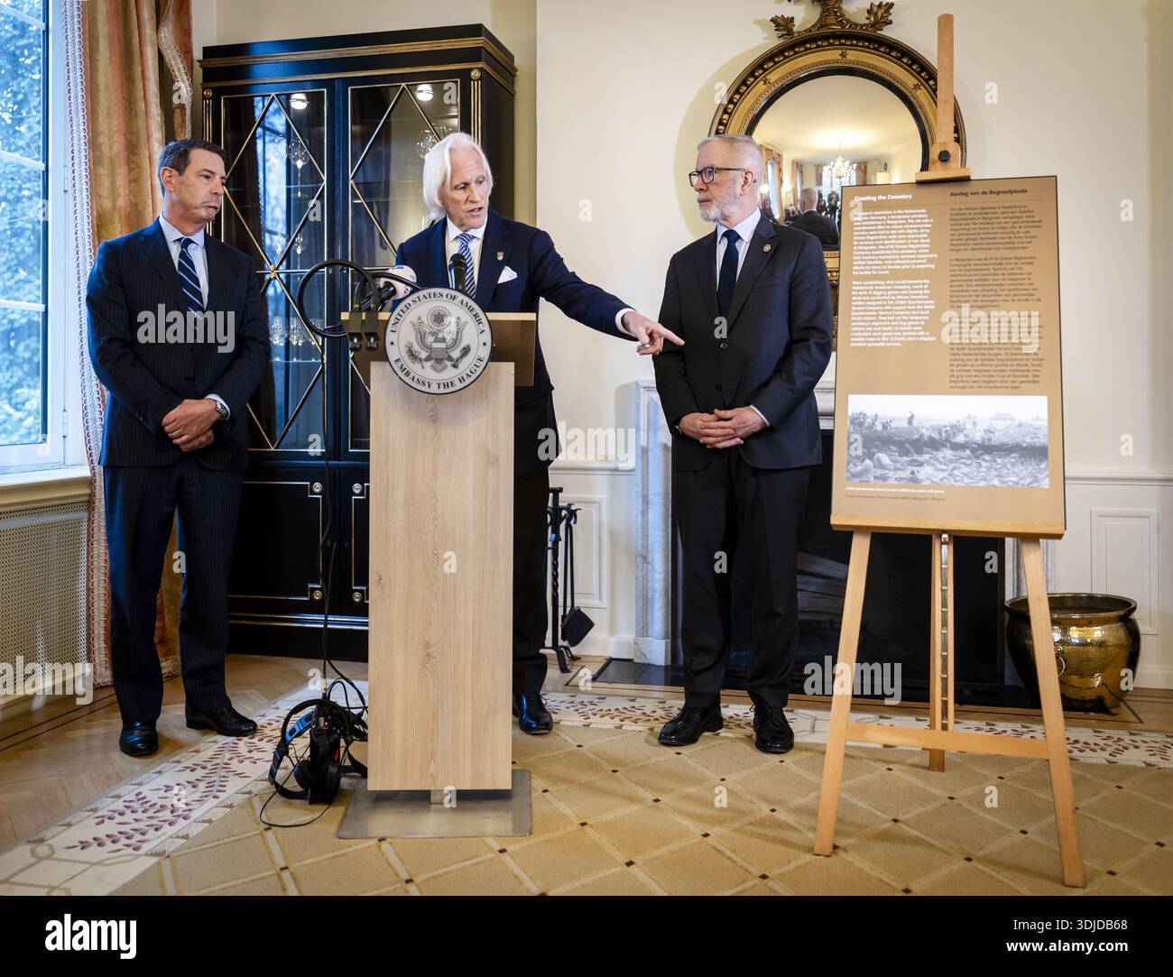 THE HAGUE – (From left to right) U.S. Ambassador Joseph Popolo ...