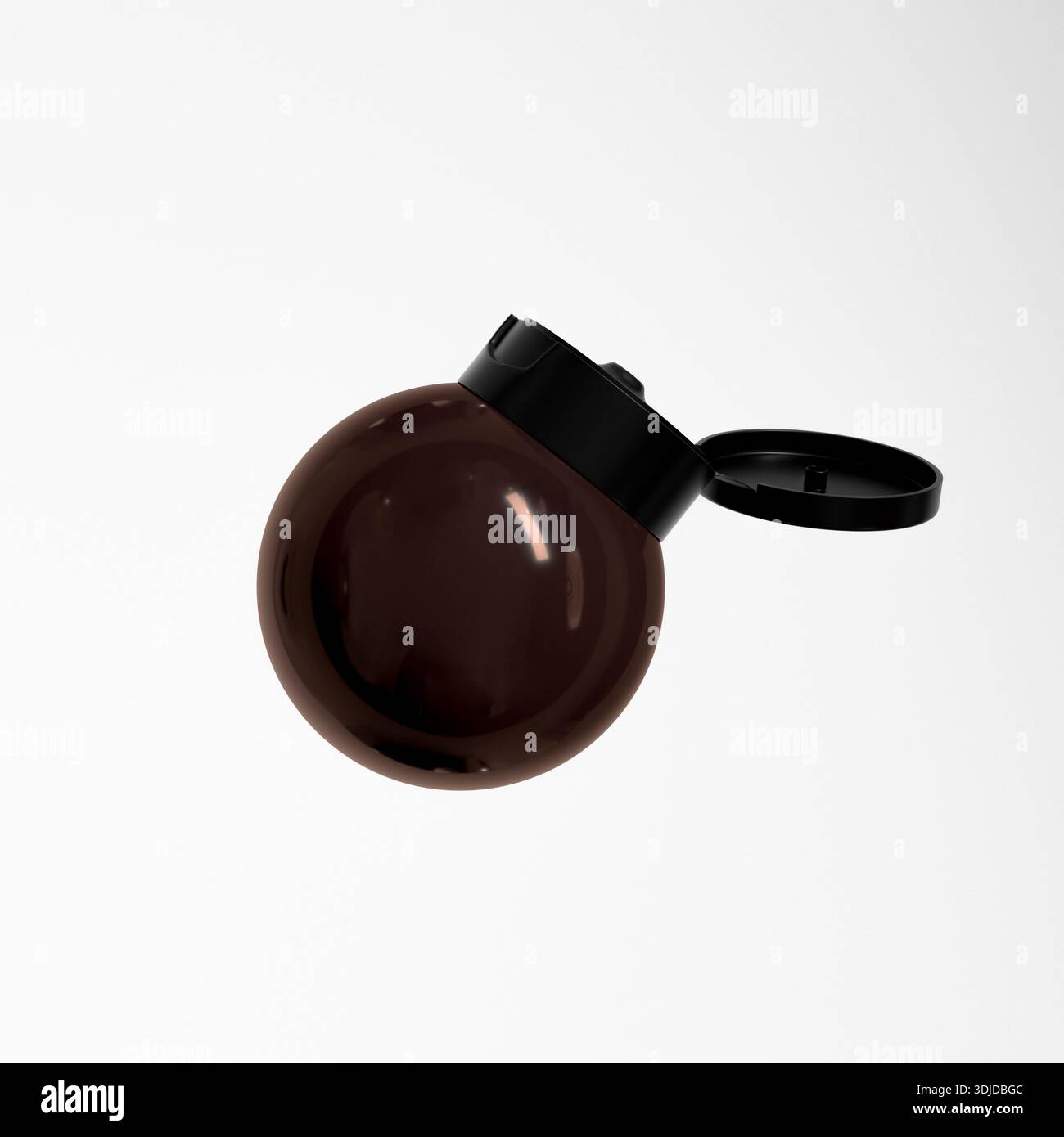 Rounded shape bottle mockup, inverted liquid bottle mockup, amber glass ...