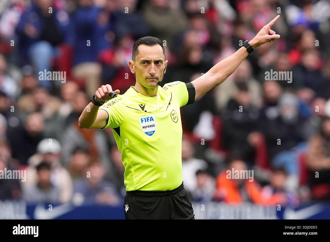 Referee Jose Maria Sanchez Martinez during La Liga match. January 25 ...