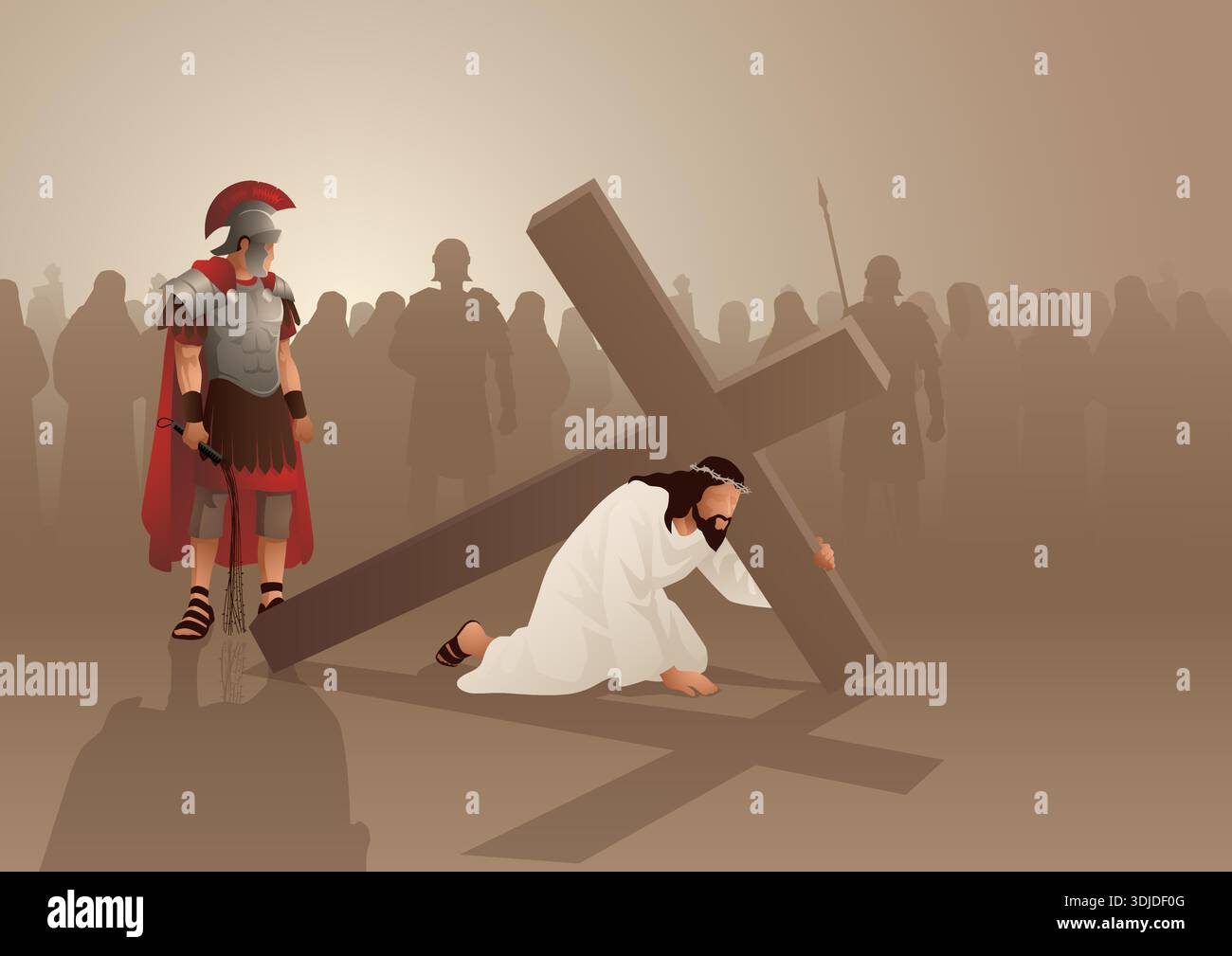 Seventh station of the cross hi-res stock photography and images - Alamy