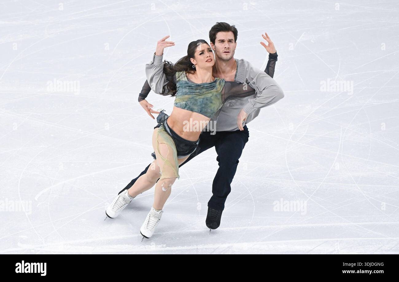 Laurence Fournier Beaudry and Nikolaj Soerensen of Canada perform their ...