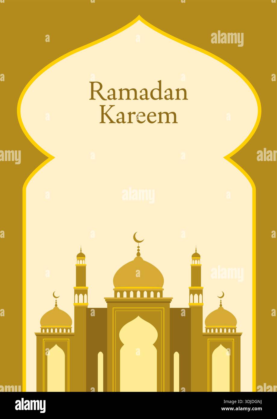Ramadan frame cover greeting Stock Vector Images - Alamy