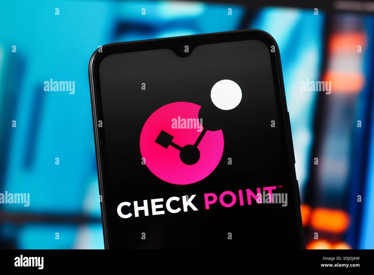 In this photo illustration, the Check Point Software Technologies logo ...