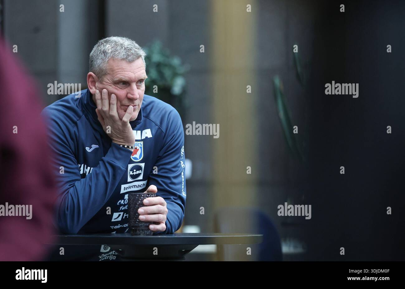Valter Matosevic of Croatian handball team during media day at EHF ...