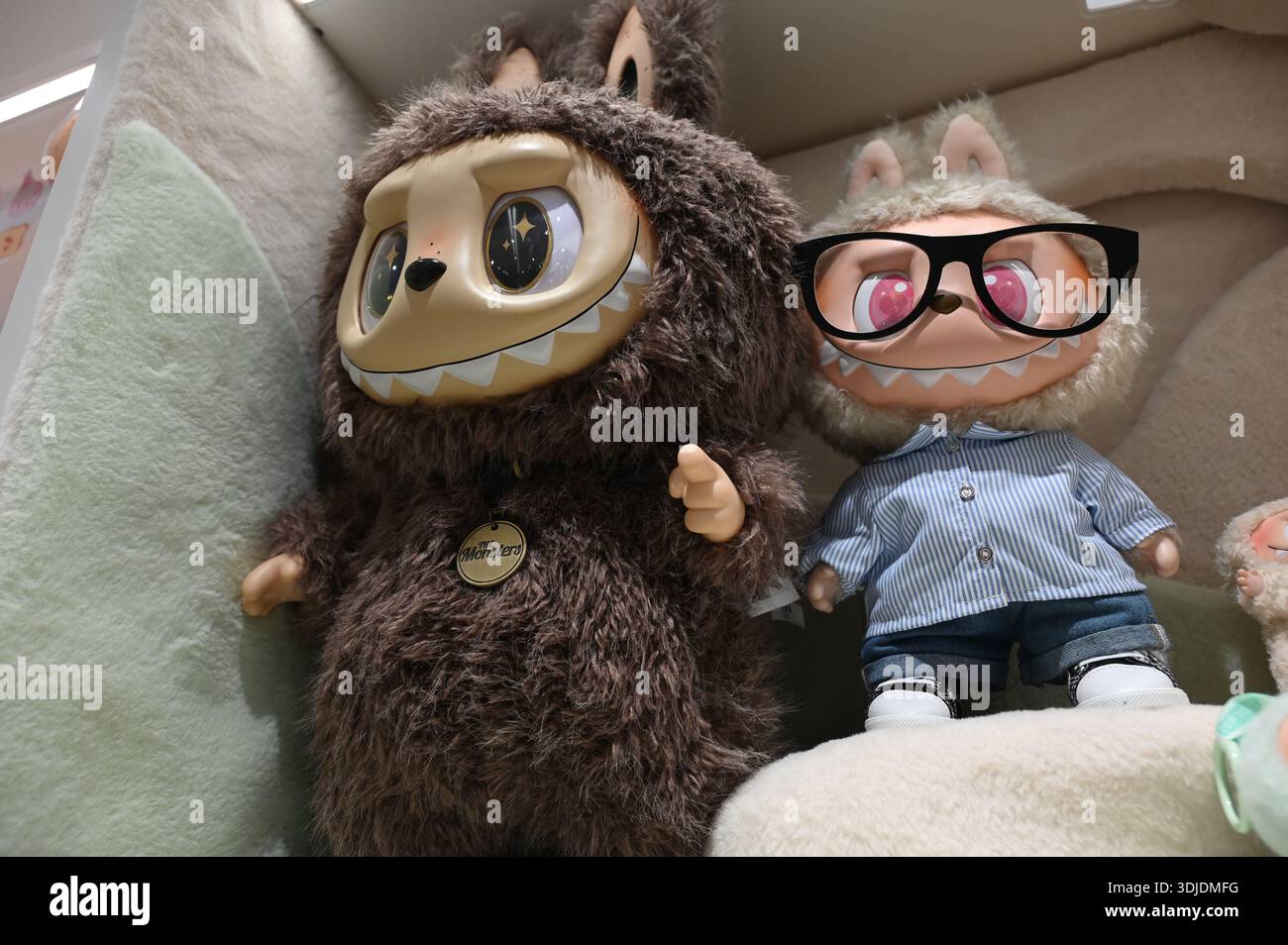 A general view showing the Labubu display at the POP MART store on ...