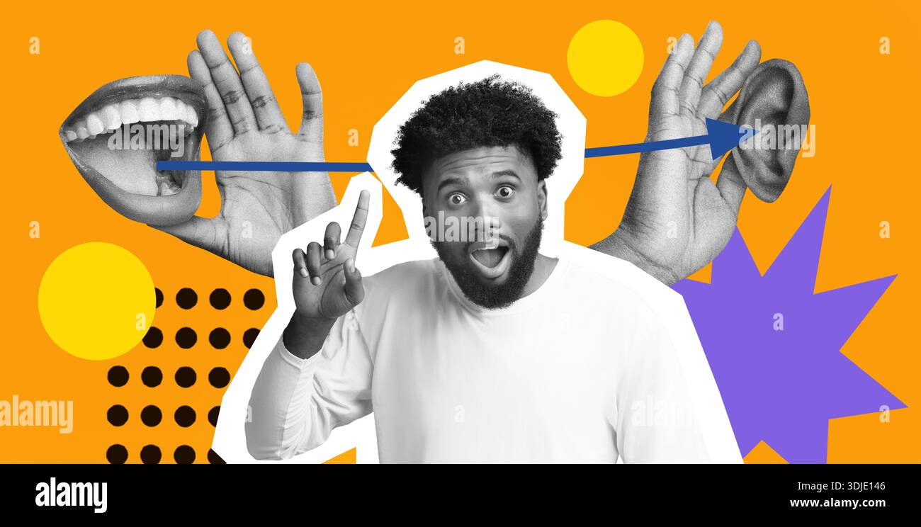 Collage features hands expressions hi-res stock photography and images ...