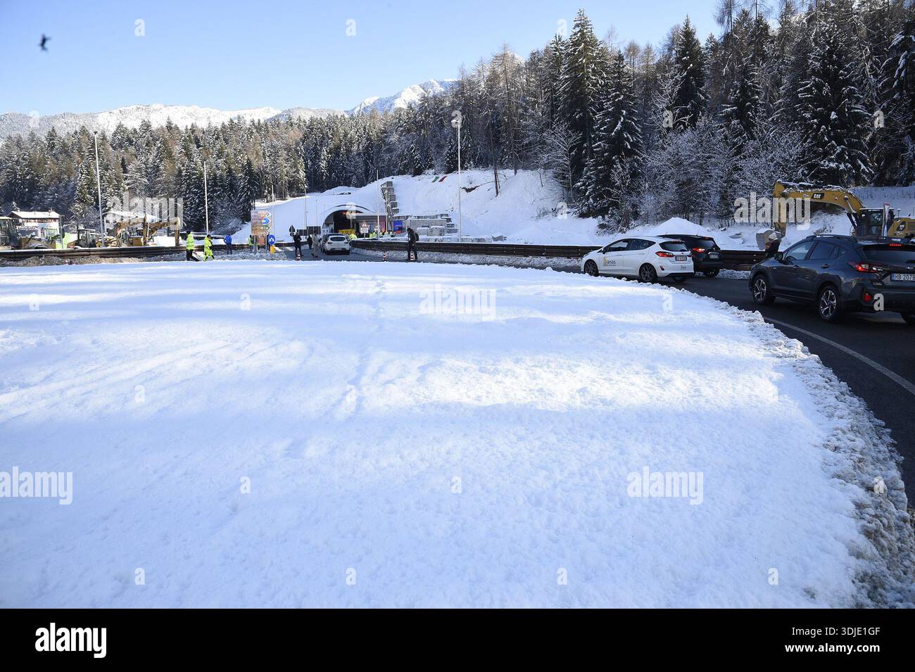 Tai di Cadore, inauguration of the German variant Stock Photo - Alamy