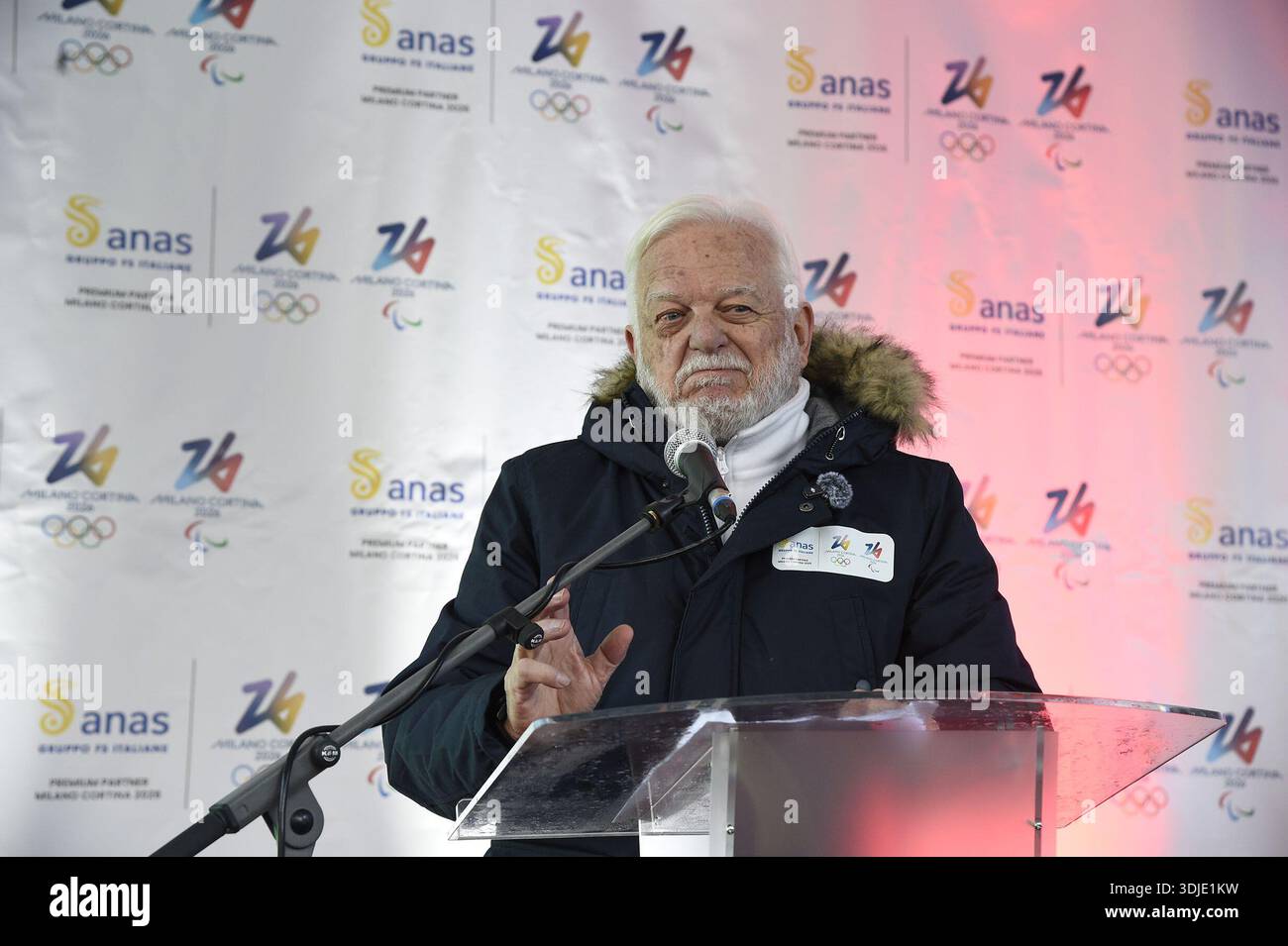 Tai di Cadore, inauguration of the German variant Stock Photo - Alamy