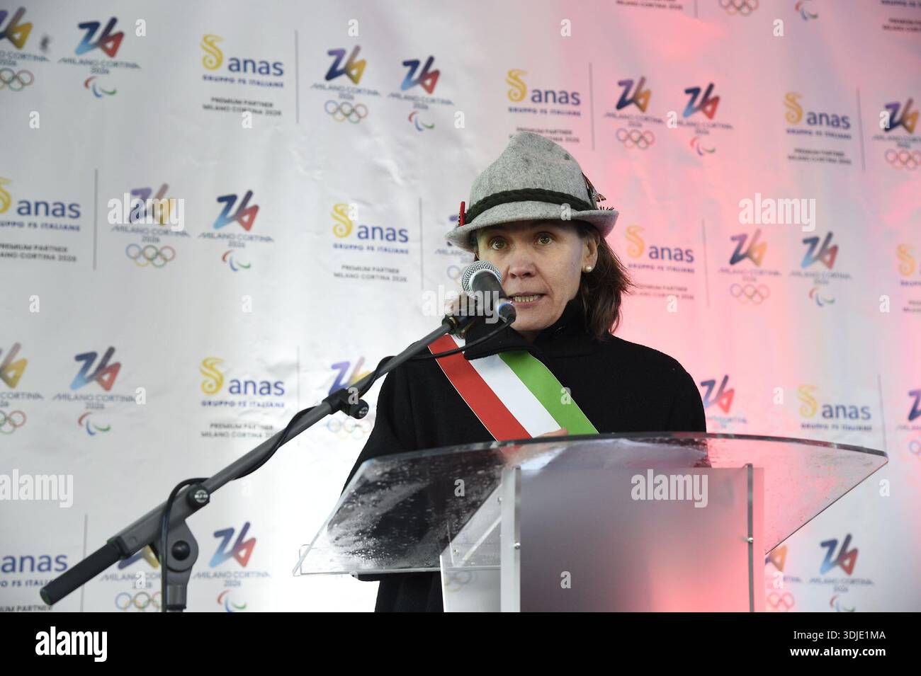 Tai di Cadore, inauguration of the German variant Stock Photo - Alamy