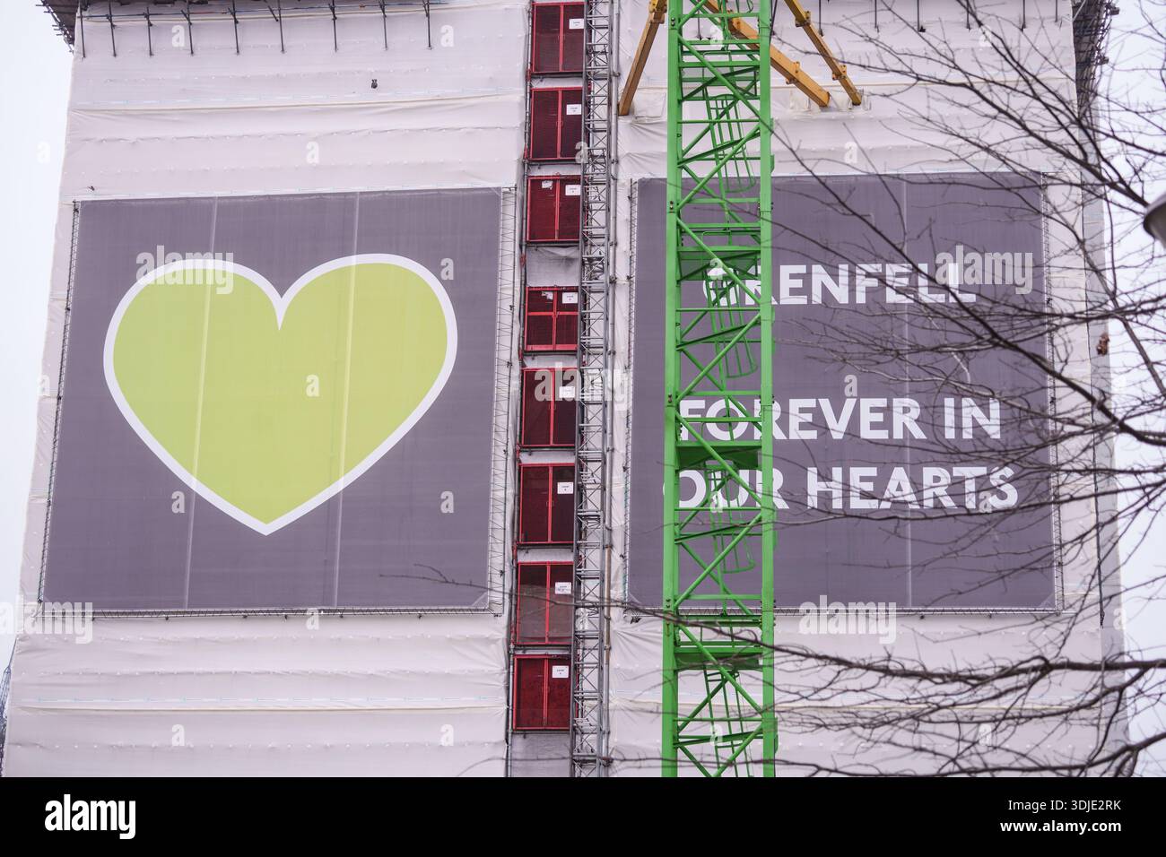 Grenfell Tower January 26th 2026.Work continues to dismantle Grenfell ...