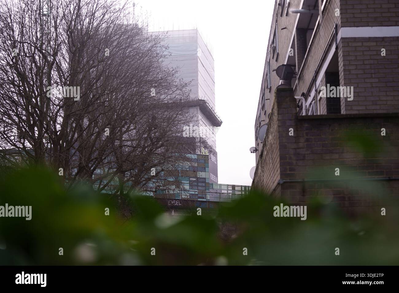 Grenfell Tower January 26th 2026.Work continues to dismantle Grenfell ...