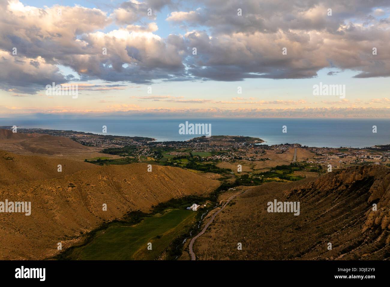 Stunning valley landscape showcases winding hi-res stock photography ...
