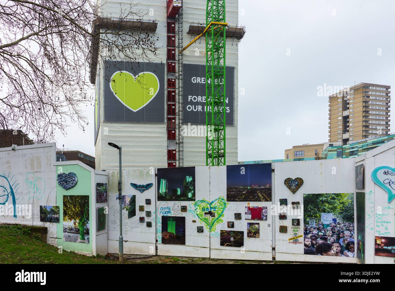 Grenfell Tower January 26th 2026.Work continues to dismantle Grenfell ...