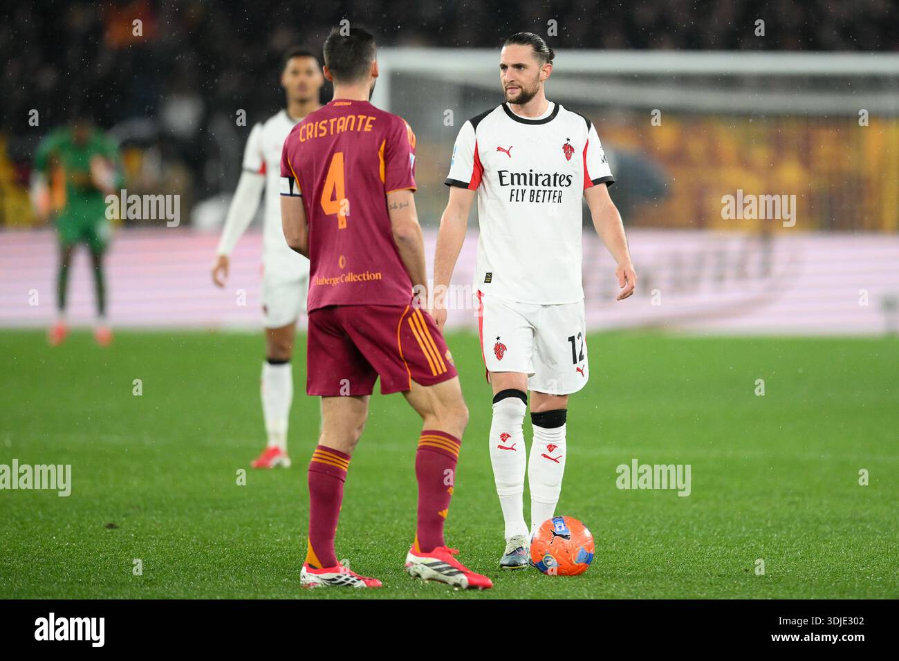 Olimpico Stadium, Rome, Italy - Adrien Rabiot of AC Milan during Serie ...
