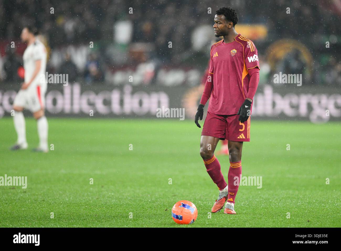 Olimpico Stadium, Rome, Italy - Evan Ndicka of AS Roma during Serie A ...